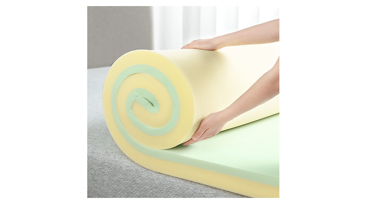 ZINUS Green Tea Mattress Topper - Soft, Pressure-Relieving & CertiPUR ...