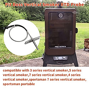 Replacement RTD Temperature Probe Sensor for Pit Boss 3/5/7 Series,Pro Series II 4 Series,Sportsman 7 Series Vertical Smoker RTD Probe