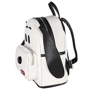 Peanuts Classic Comic Character Face Snoopy Zippered Mini Small Backpack Bag