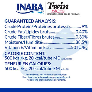 Inaba Twin Packs for Cats, Shredded Chicken & Broth Gelée Side Dish/Topper Pouch, 1.4 Ounces per Serving, 16 Servings, Tuna & Chicken with Scallop Recipe in Scallop Broth