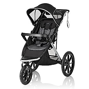 Evenflo Victory Plus Jogger Stroller, Compact, Lightweight, Self-Standing, Ample Storage, Large Tires, Swivel Wheel, Full Coverage Canopy, Multi-Reclining Seat, Compatible With LiteMax Infant Car Seat