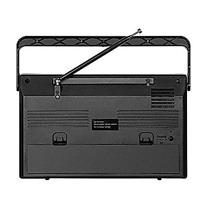 Radios Portable AM FM,Portable Radios with Rechargeable Battery,AC Power Plug in&DC-5V in,Vintage or Emergency Radio