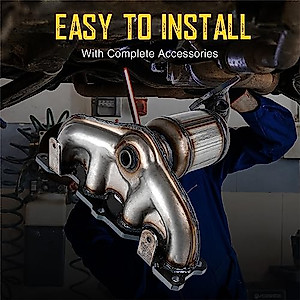 Prolenz Catalytic Converter Replacement for 2009-2015 K-I-A OPTIMA 2.4L Replace 17454 Stainless Steeland Ceramic Material Catalytic Converter