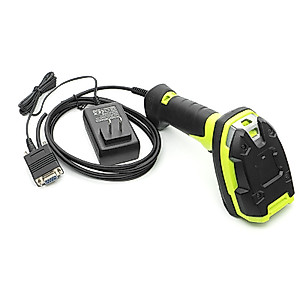 CARPSDZY DS3678 RS232 Serial Cable with 12V Power Supply for Zebra DS3608 DS3678 LI3608 LI3678 Handheld Barcode Scanner, RJ-45 Interface to DB9 Female Connector, 6.5FT(2M) Straight, 9 Pin, 12V