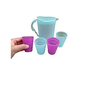 Tupperware Mini Impressions Kids Party Set Pitcher Tumblers Set of 5