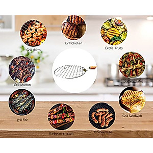 Nexxa Stainless Steel Round Wire Roaster Roti Jali, Roti Grill, Papd Grill, Chapati Grill