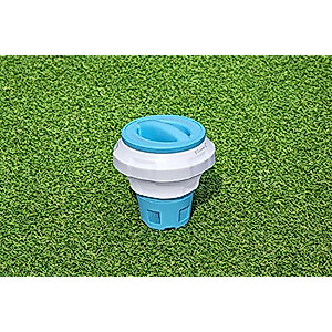 Bestway Pool Flowclear Chemical Floater with ChemGuard Protective Glove, Blue