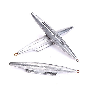 LINFFSTR Heavy Lead Fishing Sinkers with Fin Weight Mark Hanging Ring Drop Shot Sinker Sea Fishing Weights Fish Casting Tool 100g-2000g (Size : 250g-10pcs)