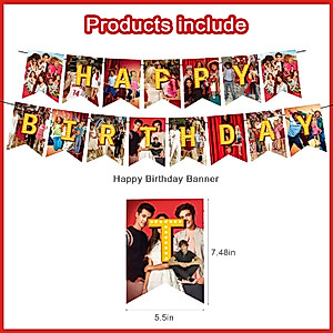 Musical Birthday Party Decorations, Music Theme Party Supplies With Happy Birthday Banner, Cake Toppers, Balloons for Kids Teens Baby Shower School Graduation Party Decorations
