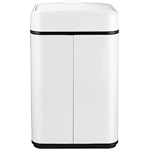 Hanover 12-Liter / 3.2-Gallon White 12 Liter / 3.2 Gallon Hands Free Garbage Bin, Fingerprint Resistant, Soft Close, Sensor Lid, 12L Trash Can 2