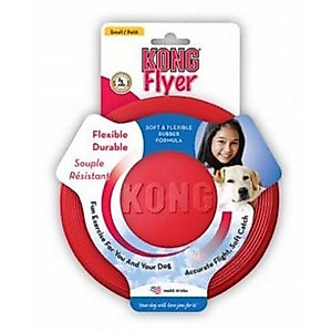 Kong Rubber Flyer,Large 2 Pack, Red