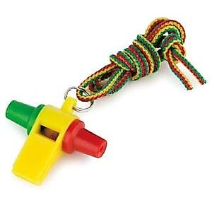 (3 Pack) Acme Model 444 Plastic Samba Carnival Whistle
