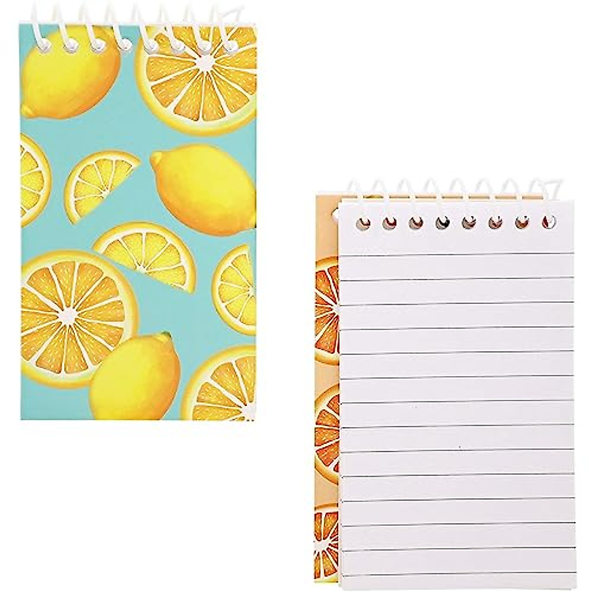 Juvale Mini Spiral-Bound Notebooks with 4 Fruit Designs (3 x 5 Inches, 24-Pack)