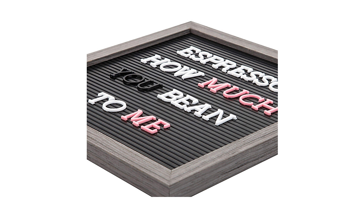 3/4 Inch Plastic Letters Set - 300 Characters for Message Boards