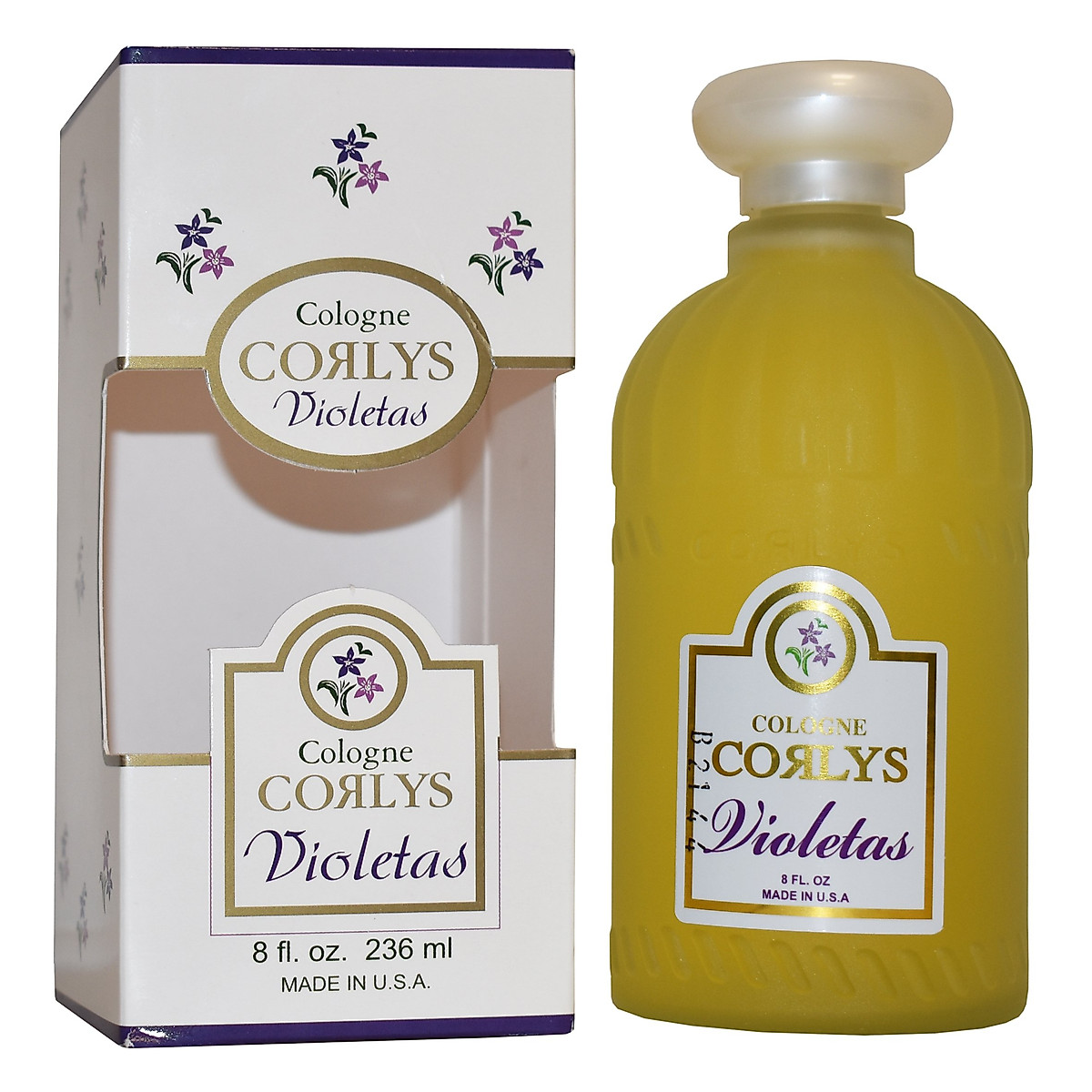 Corlys Cologne Violetas in box 8 oz