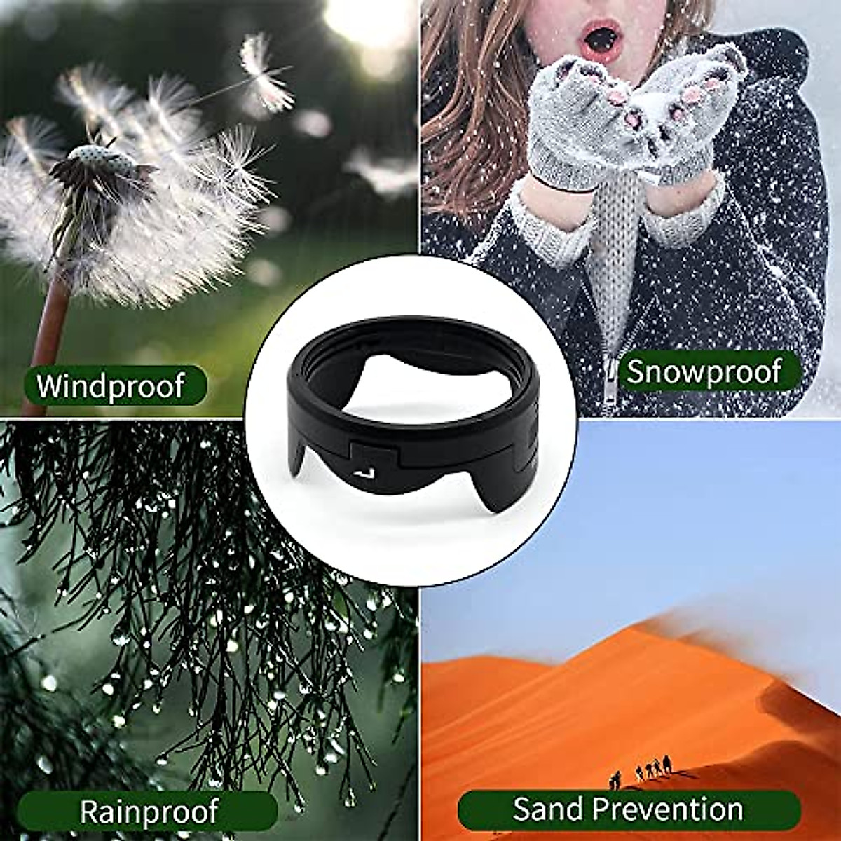 LH-66 Camera Mount Lens Hood Compatible with Olympus M. ZUIKO ED 12-40mm F2.8 Lens DSLR Lens Hood