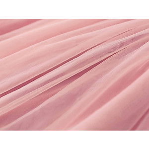 Baby Girls Layered Butterfly Tulle Tutu Dresses Toddler Cotton Tutu Sleeveless Princess Dress(Dark Pink, 5 Years)