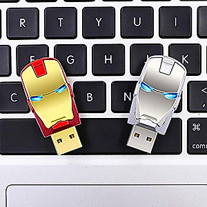USB Flash Drive Cool Pen Drive 128gb 64gb 16gb 32gb 8gb Easy Storage Memory Card (16GB, Gold)