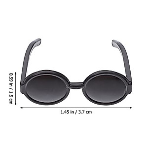 TOYANDONA 40pcs Doll Glasses, Miniature Doll Eyeglasses Mini Doll Costume Accessories for Dollhouse Crafts (Random Color) Miniatures for Crafts