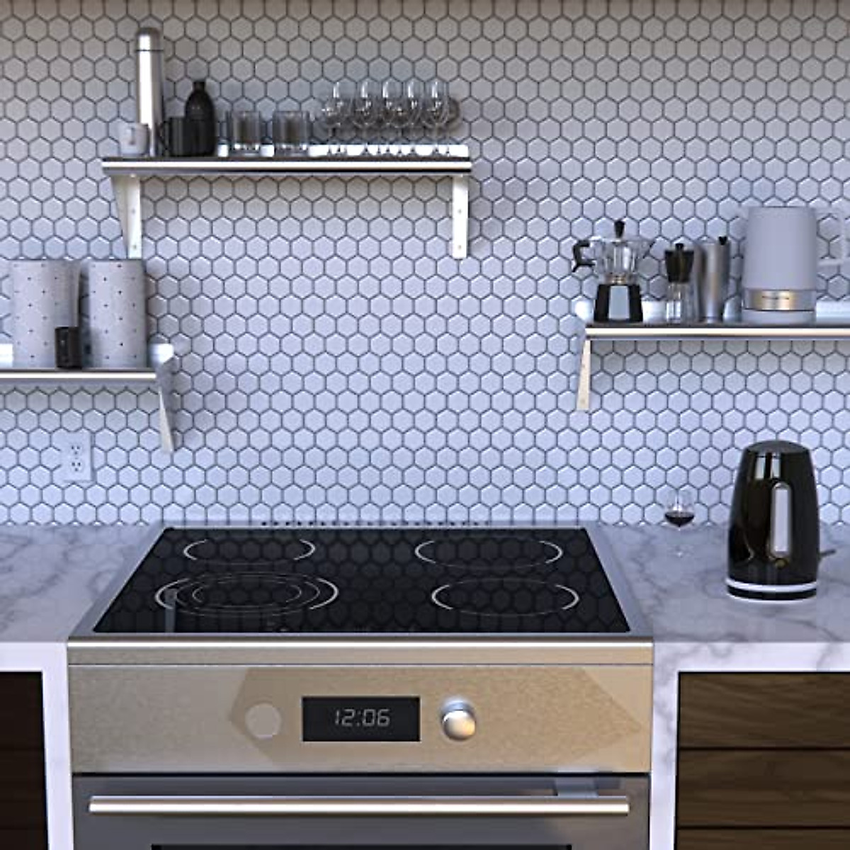 Stainless Steel Wall Shelf | 24" Long 12" Deep | Metal Shelving | Garage, Laundry, Storage, Utility Room | Restaurant, Kitchen | Food Prep | NSF Certified