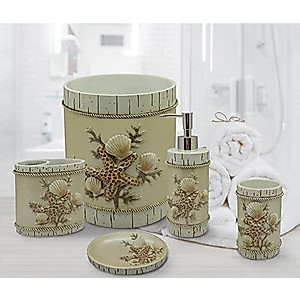Popular Bath Bath, Beach Time, 5 Piece Set