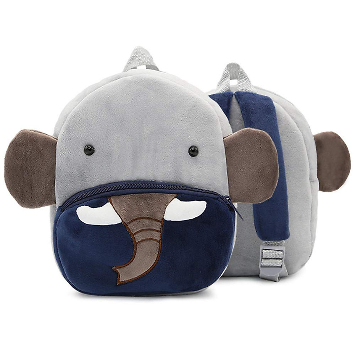 KISSOURBABY Cute Cartoon Animal Backpack Toddler School Bag for Children Baby Girls Boys(Elephant)