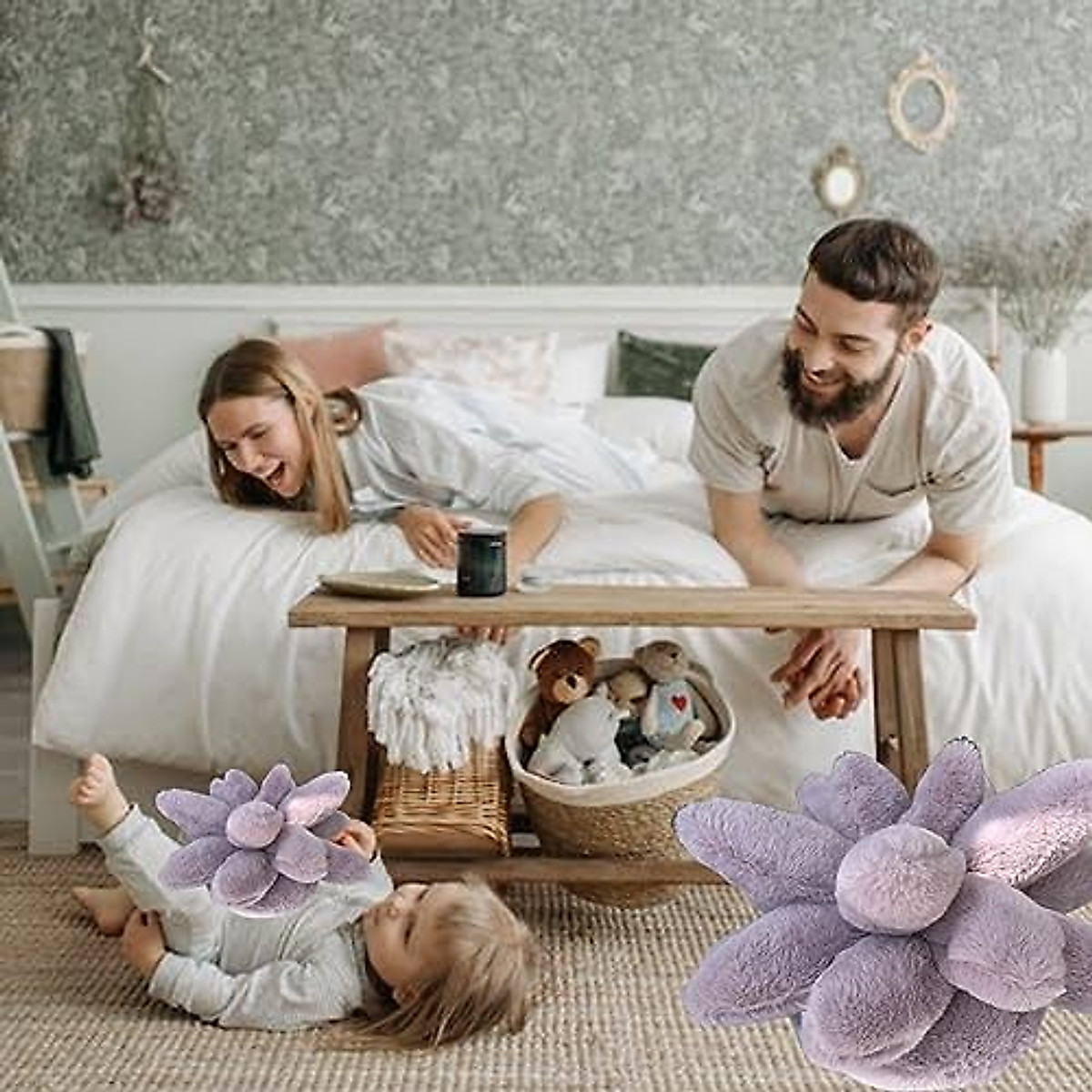 3D Succulent Pillow Super Soft Imitation Rabbit Fur Succulent Plush Pillows Creative Cactus Pillow Plant Shaped Decor Throw Pillow for Couch Sofa Bed Car Chair Cushion