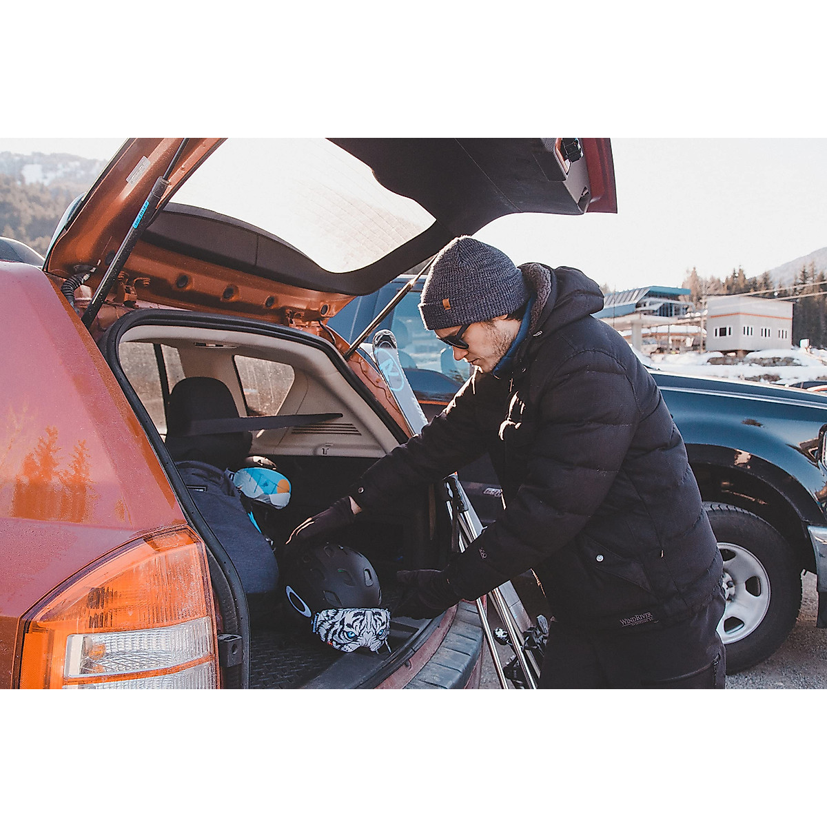 GOGGLESOC Microfiber Protective Goggle Cover - Siberian Tiger Soc