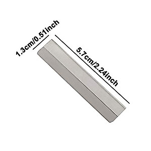 Honbay 50PCS Stainless Steel Eyebrow Trimmer Blades Eyebrow Hair Removers with Cover for Women