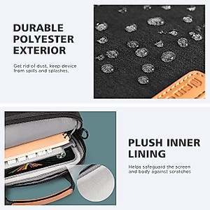 NIDOO Tablet Shoulder Bag 10 inch for 11" iPad Pro M4 M2 / 11" 10.5" 10.9" iPad Air M2/ 10.9" iPad 10 9 8, Laptop Sleeve Computer Carrying Case for 10" Surface Go 3/ Samsung Galaxy Tab A8/10.6" Lenovo
