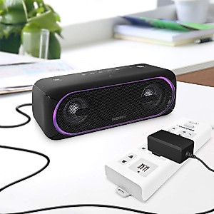 PwrON AC to DC Adapter Compatible with Sony SRS-XB40 SRSXB40 Portable Bluetooth Wireless Speaker SRS-XB40/BLK SRSXB40/BLK SRS-XB40/BLUE SRSXB40/BLUE SRSXB40/RED SRS-XB40/RED Power Supply Charger