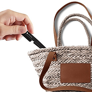 DUcare Eyelash Comb Separator Eyelashes Eyebrow Mascara Brush Applicator Eyelash Definer With Comb Cover Cosmetic Brushes Tool (Black)