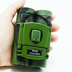 Mini Compact Kids Binoculars 8x21 Binoculars for Kids Telescope Toys for 3-12 Years Boys Girls Binoculars for Kids Gift Kids Binoculars for Bird Watching, Hunting, Outdoor Games, Spy Camping Gear