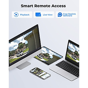 REOLINK 4K Dual-Lens Outdoor PTZ Auto-Tracking Camera (2 Pack) Bundle with 128GB microSD Card (2 pcs), 6X Hybrid Zoom, with Spotlight, 2.4G/5GHz WiFi