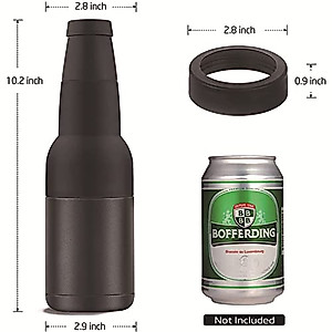 12oz Stainless Steel Double Wall Vacuum Insulated Can & Bottle Cooler Beverage Can Insulator