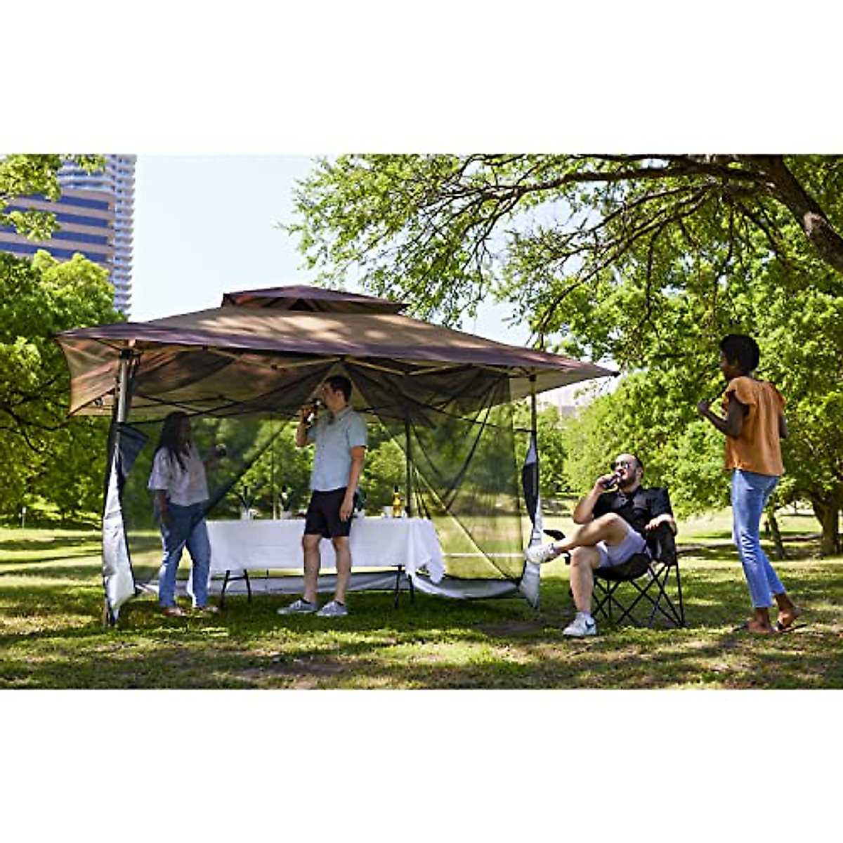 Z-Shade Bug Screen 10 x 10 Foot Instant Gazebo Screenroom Only, Black(for Parts)