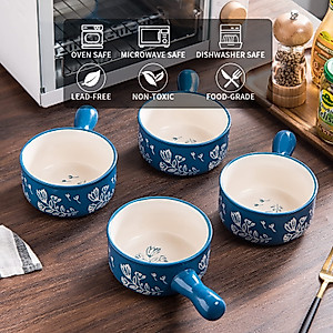 Wisenvoy French Onion Soup Crocks Oven Safe Soup Bowls with Handles Soup Bowls