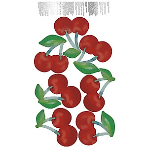 Tempaper Cherry Peel and Stick Wall Decals, red
