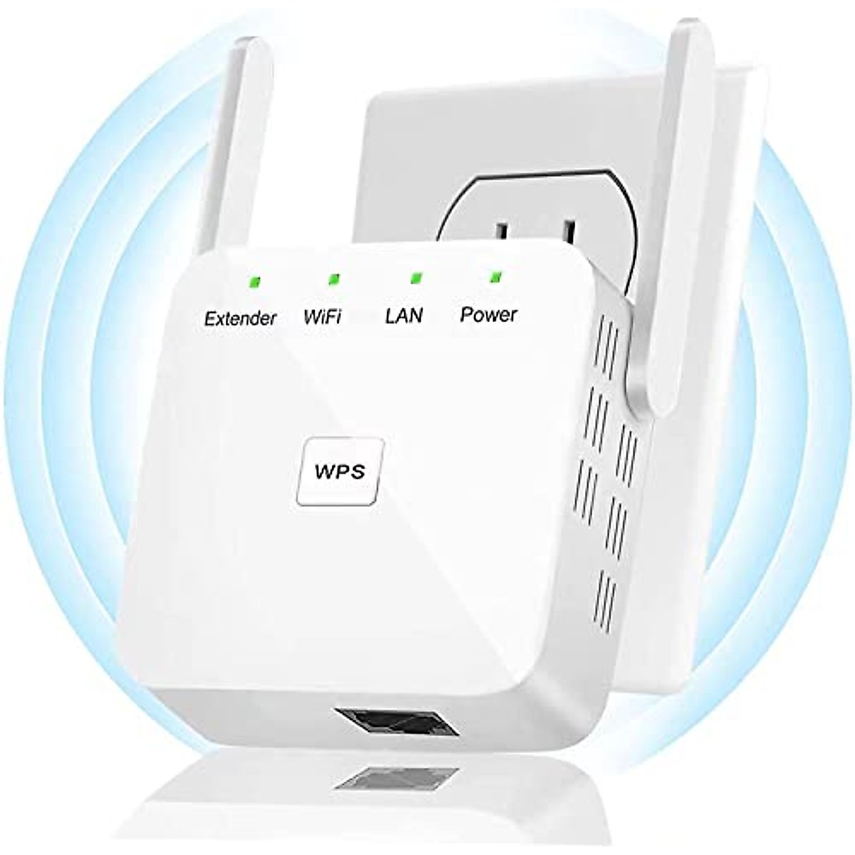2023 Newest WiFi Extender, WiFi Repeater, Covers Up to 9860 Sq.ft and 60 Devices, Ethernet Port, Quick Setup, Home Wireless Signal Internet Booster