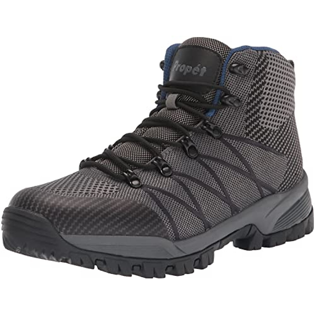 Propét mens Traverse Hiking Boot, Grey/Black, 9.5 XX-Wide US