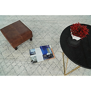 Artisan's Arc Hand Woven Silver and Gray 8x10 Trellis Moroccan Rug Made with Fine Wool | CP79810