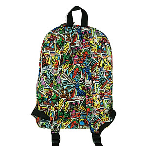 KBNL Marvel Deluxe All Over Print Backpack - 64965, Multicolor