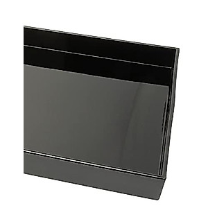 Kotobuki Rectangular Lacquer Serving Tray, 18-3/4-Inch, Black