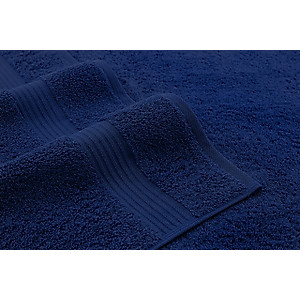 American Veteran Towel, Hand Towels for Bathroom Set of 4, 100% Cotton Turkish Hand Towel Sets Clearance Prime, Soft Hand Face Towels, Navy Blue Hand Towels