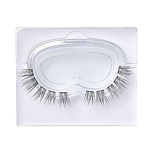 KISS Falscara DIY Eyelash Extension Lengthening Wisps - Featherlight Synthetic Reusable Artificial Eyelashes Pack of 10 Mini Lash Clusters for that Authentic Eyelash Extension Look