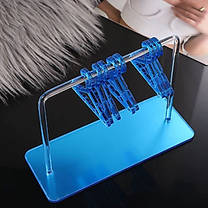 1PCS Earring Display Stand,Multi-color Coat Hanger Shape Display Stand Transparent Earrings Holder Acrylic Jewelry Display Organizer(Gold)