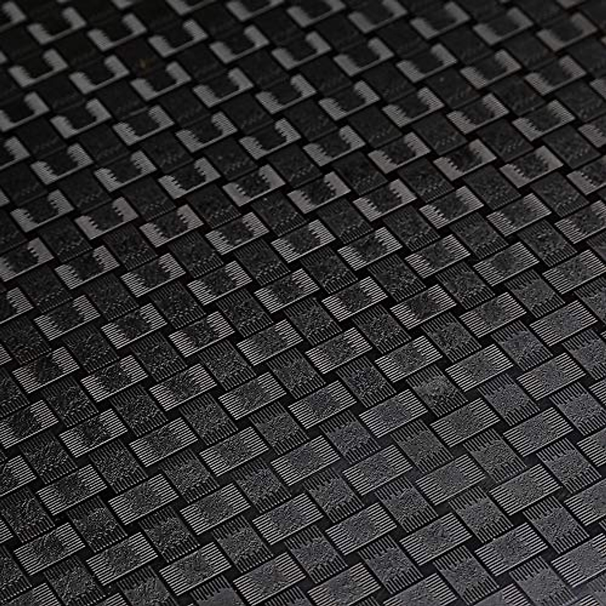 Eslite Plastic Fast Food Serving Tray,16.95 by 11.82-Inch,Set of 12 (Black)