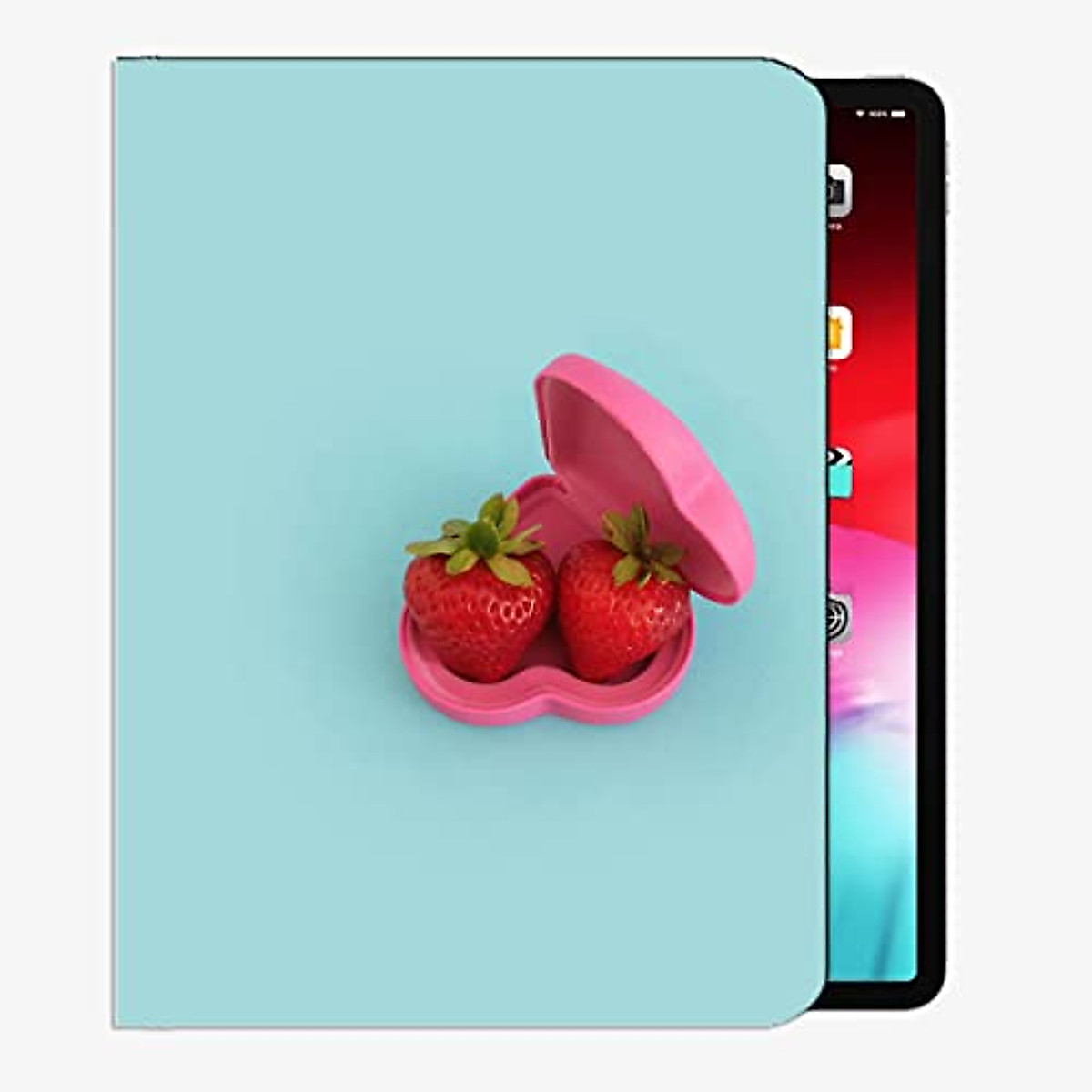 Wugao Case for 2021 iPad Pro 12.9 inch Gen 5-Slim Protective Case Sleep/Wake Cover,Strawberries Berries Red 145151 Full Body Protective Filio Smart case Cover
