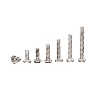 cSeao 70pcs 1/4"-20 Furniture Joint Connecting Bolts 1/4"-20 Hex Nuts for Chair Table,1/2", 5/8", 3/4", 1", 1-1/4", 1-1/2", 2", 304 Stainless Steel