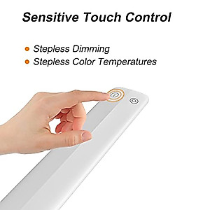 YOUKOYI LED Desk Lamp with Clamp,Flexible Gooseneck Architect Table Lamp - 5 Brightness Levels & 4 Color Modes, Touch Control, Eye-Care 10W Desk Light for Home/Office/Reading/Work(White)